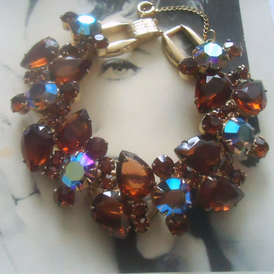 Delizza and Elster A/k/a Juliana Opulent Open Back Cognac Pear Shaped ...