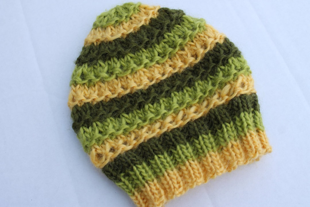 Instant Download Baby Ridge Hat PDF English Pattern. Knit Baby Hat ...