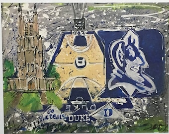 Duke basketball art | Etsy