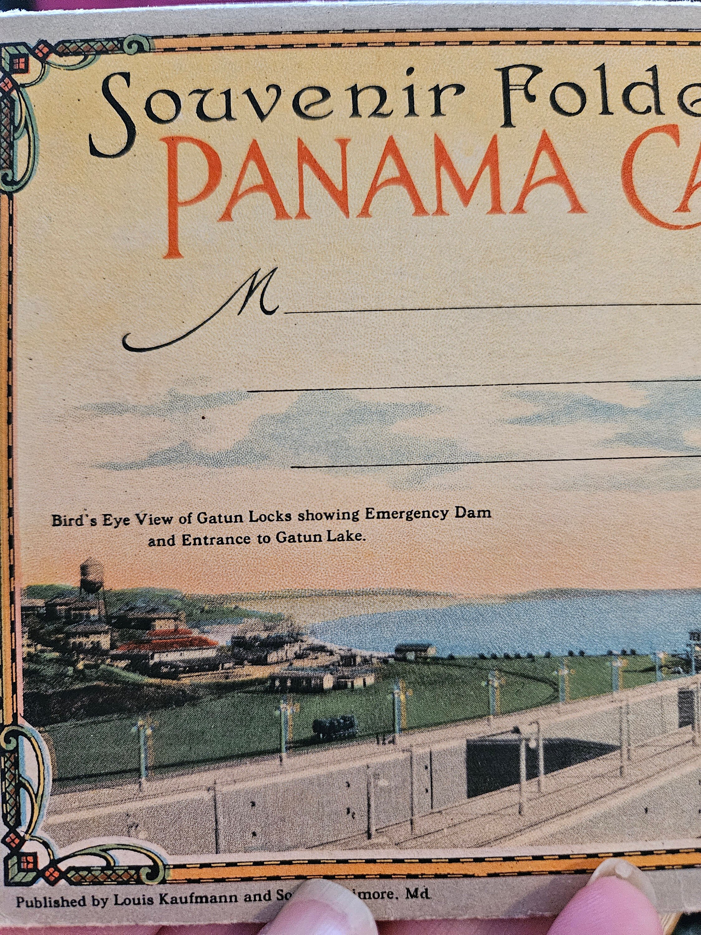 Vintage Postcards the Panama Canal Souvenir Fold-out Postal Booklets ...