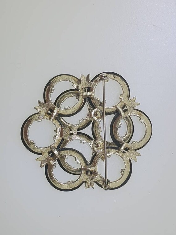 Vintage Mod 1960’s enamel metal flower jewelry Bold … - Gem