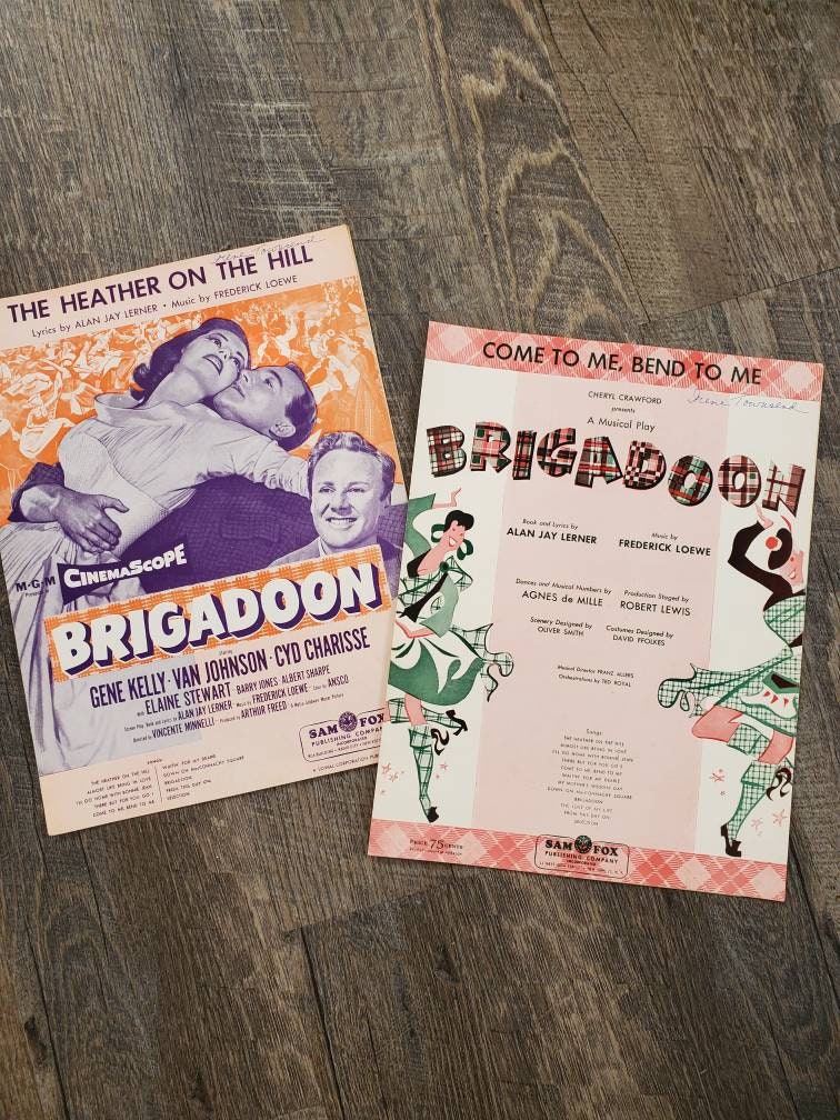 Brigadoon Sheet Music - Vintage Sheet Music - A Musical Play - Etsy