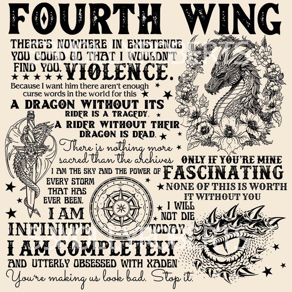 Fourth Wing Reader - Etsy