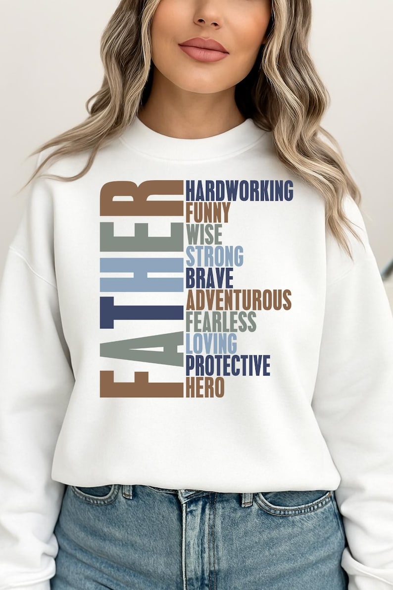 Father Acronym Word Art SVG PNG – Hero Dad Typography Design for Father ...
