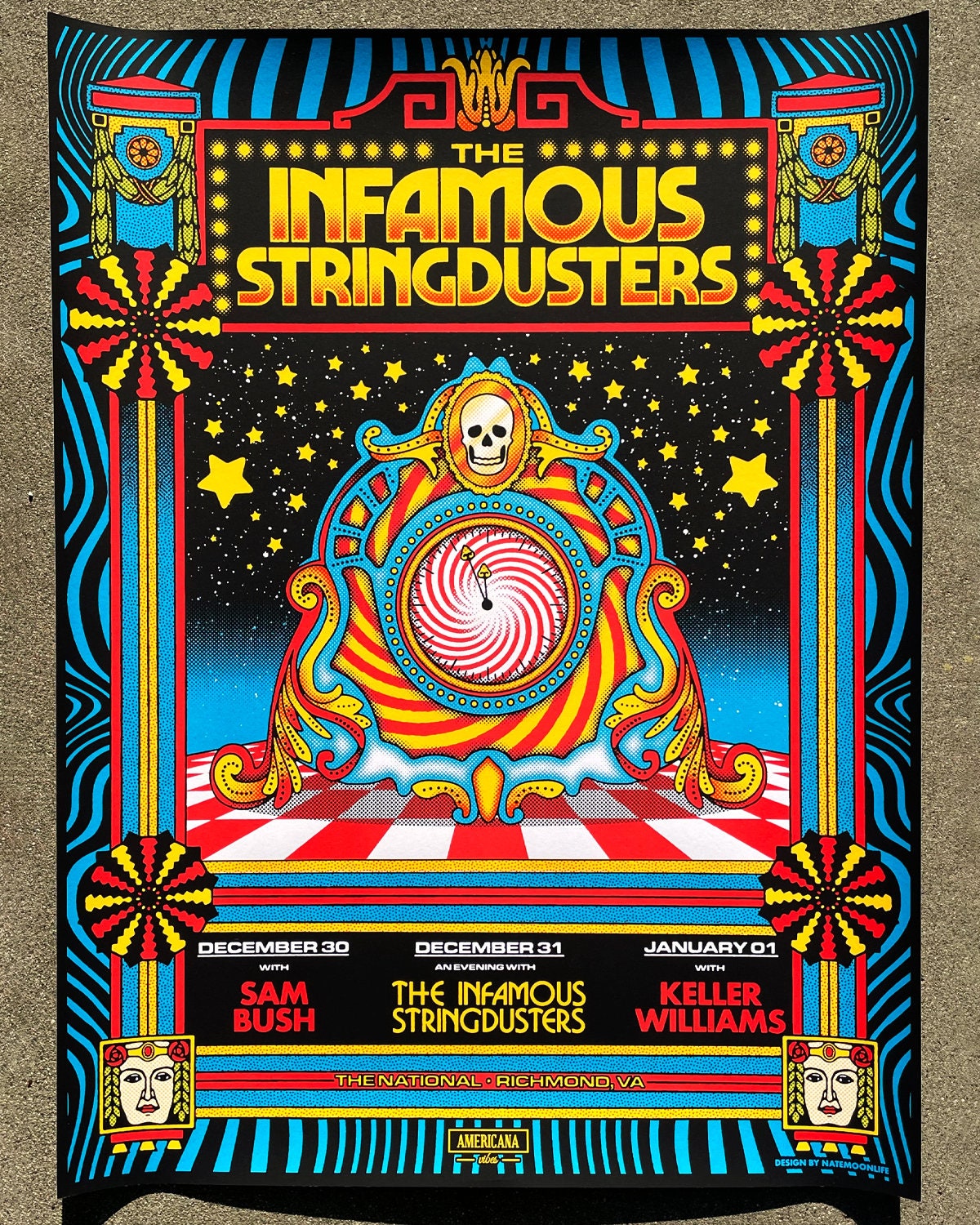 The Infamous String Dusters • NYE 2021-22 • 18"x24" - Etsy