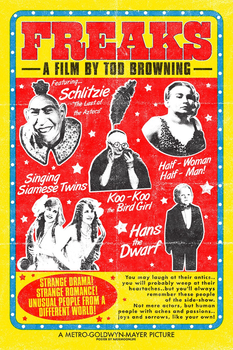 FREAKS • 24"x36" Movie Poster - Etsy