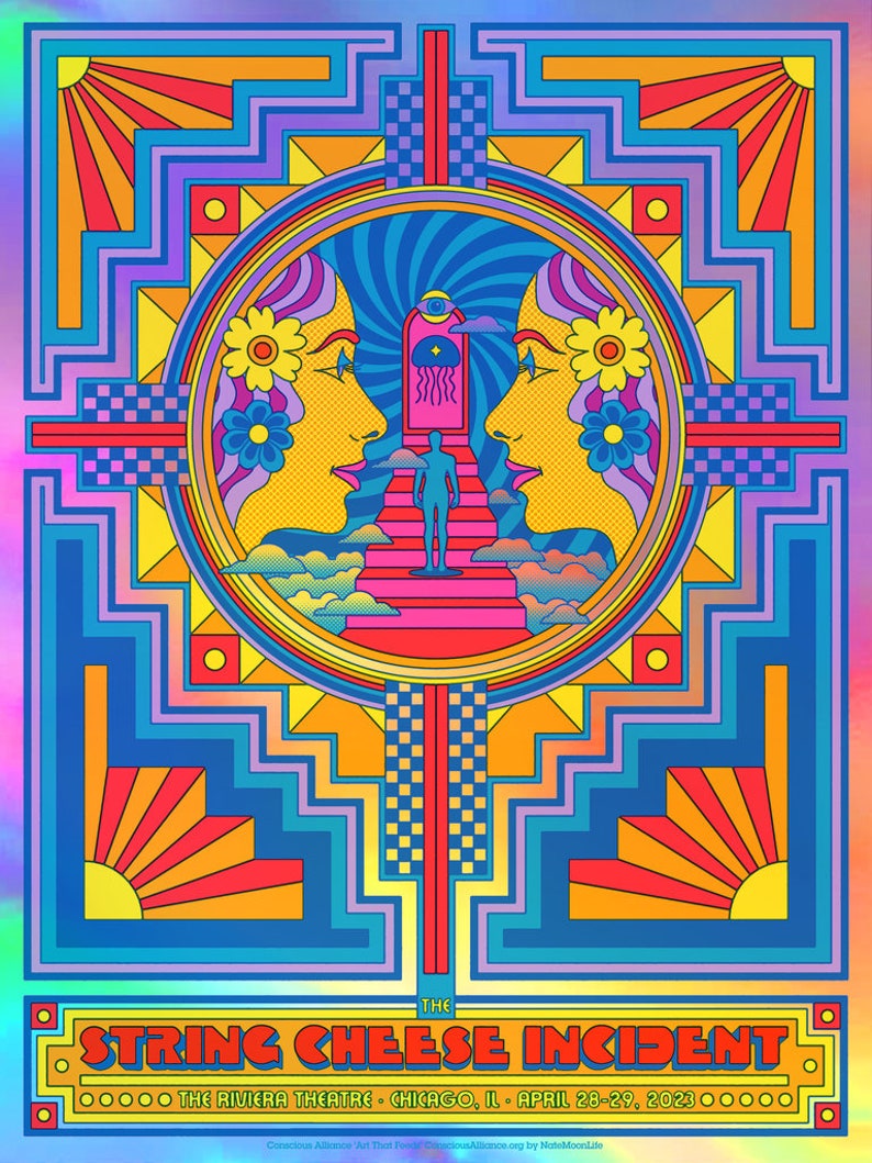 String Cheese Incident • Riviera Theatre • 18"x24" - Etsy