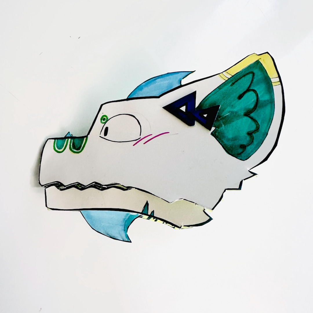 Blue N Green Dragon Puppet :3 [TW a Lil Bit of Fake Blood and Eyes] - Etsy
