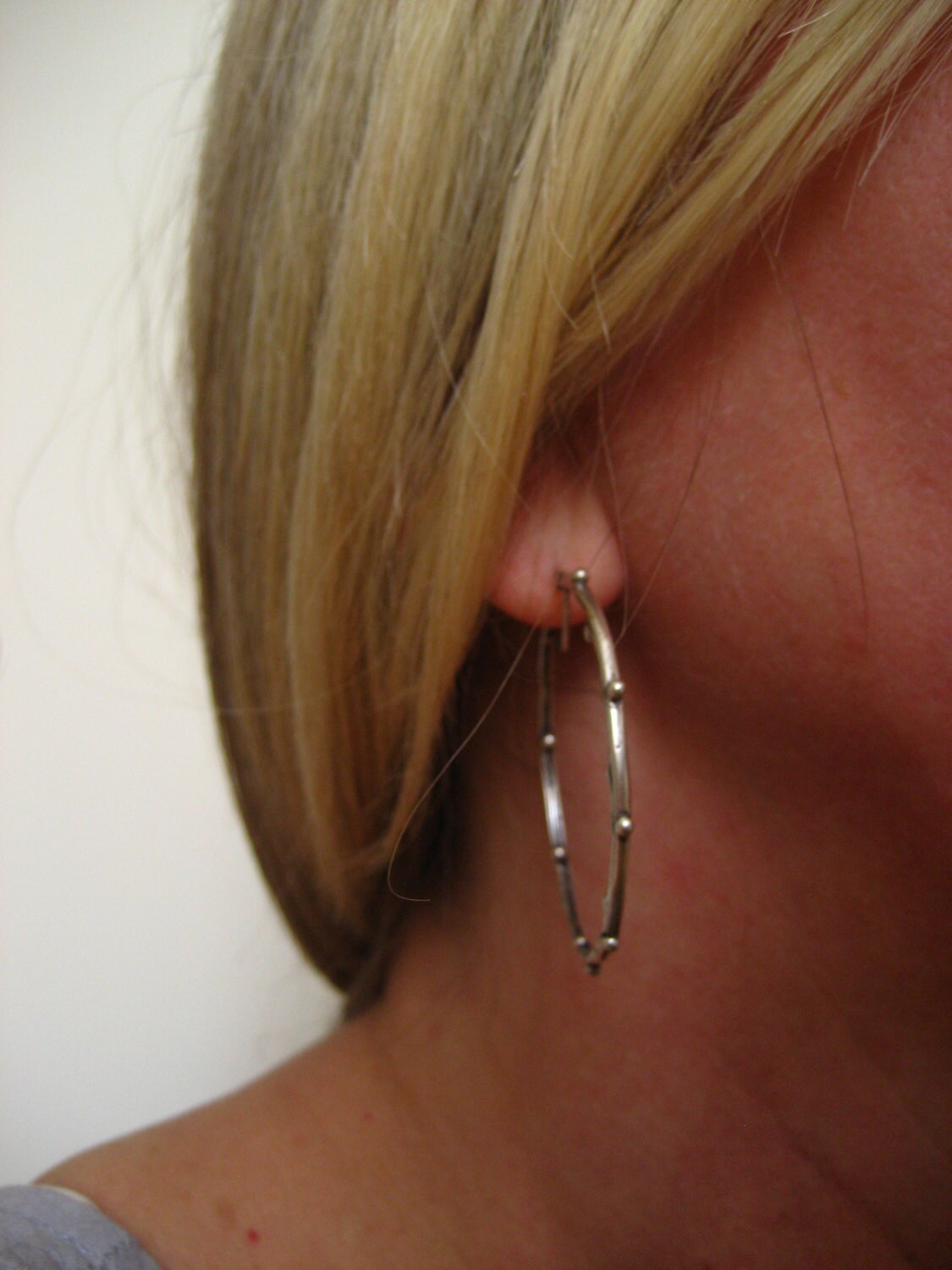 Blossom Hoops Dotted Hoops Gold Hoops Large Hoops Handmade - Etsy