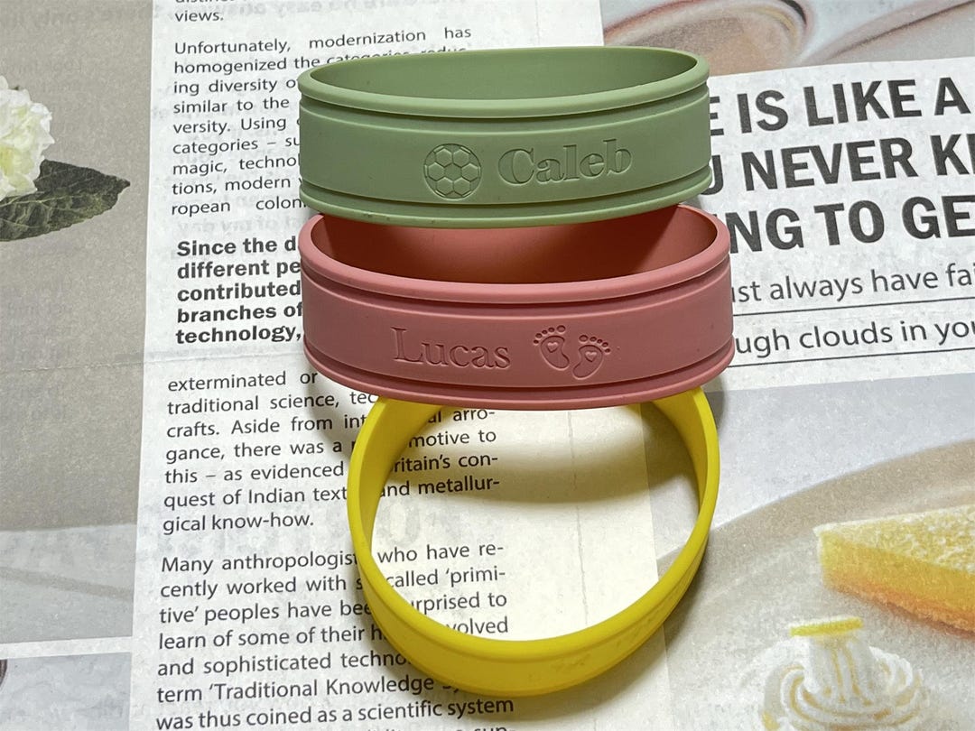 Personalized Silicone Cup Bands – Custom Engraved Anti-slip Labels for ...