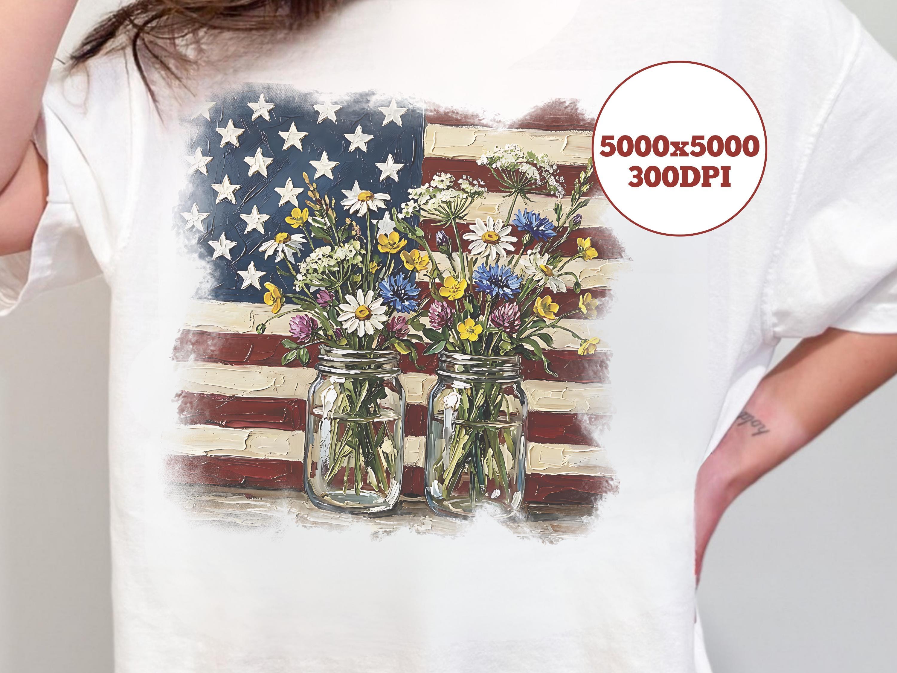 USA Retro Patriotic PNG Bundle American Flag Design Patriotism ...