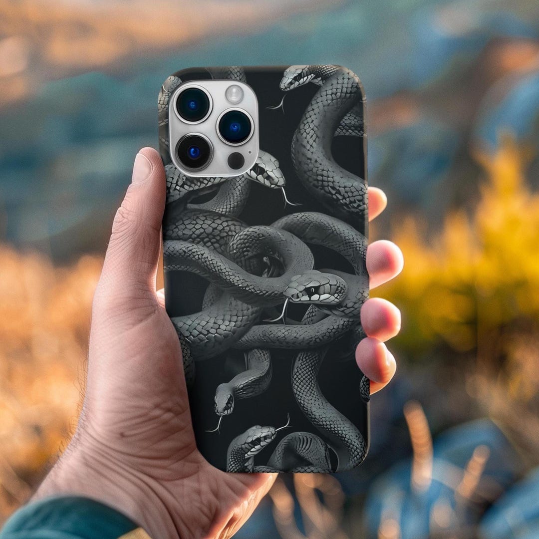 Black Snake iPhone Case Dark Aesthetic Apple iPhone Casing Snake Lover ...