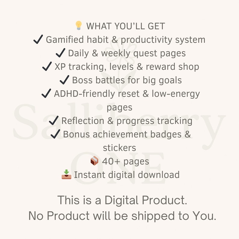 Gamified Digital Planner-goodnotes, ADHD Habits Tracker, Daily Life ...