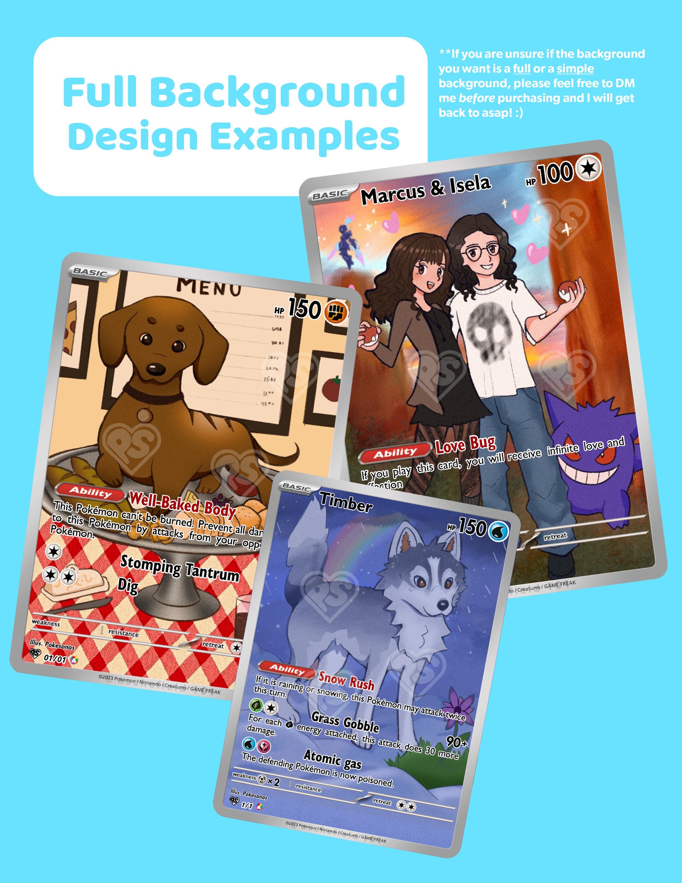 Custom FULL ART Pokemon Card - Etsy