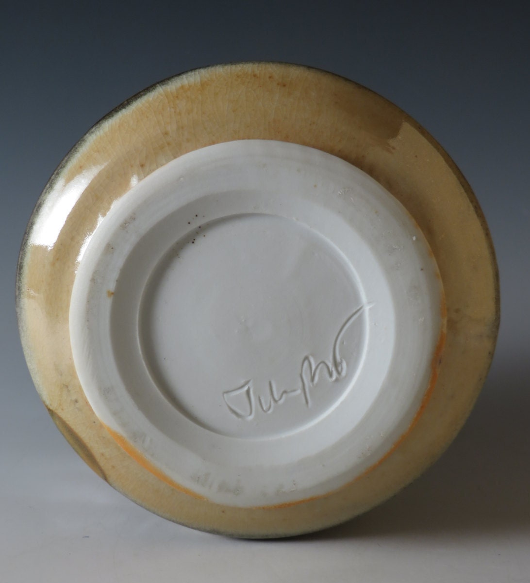 Porcelain Tea Bowl With Multiple Shino Glazes 323 - Etsy