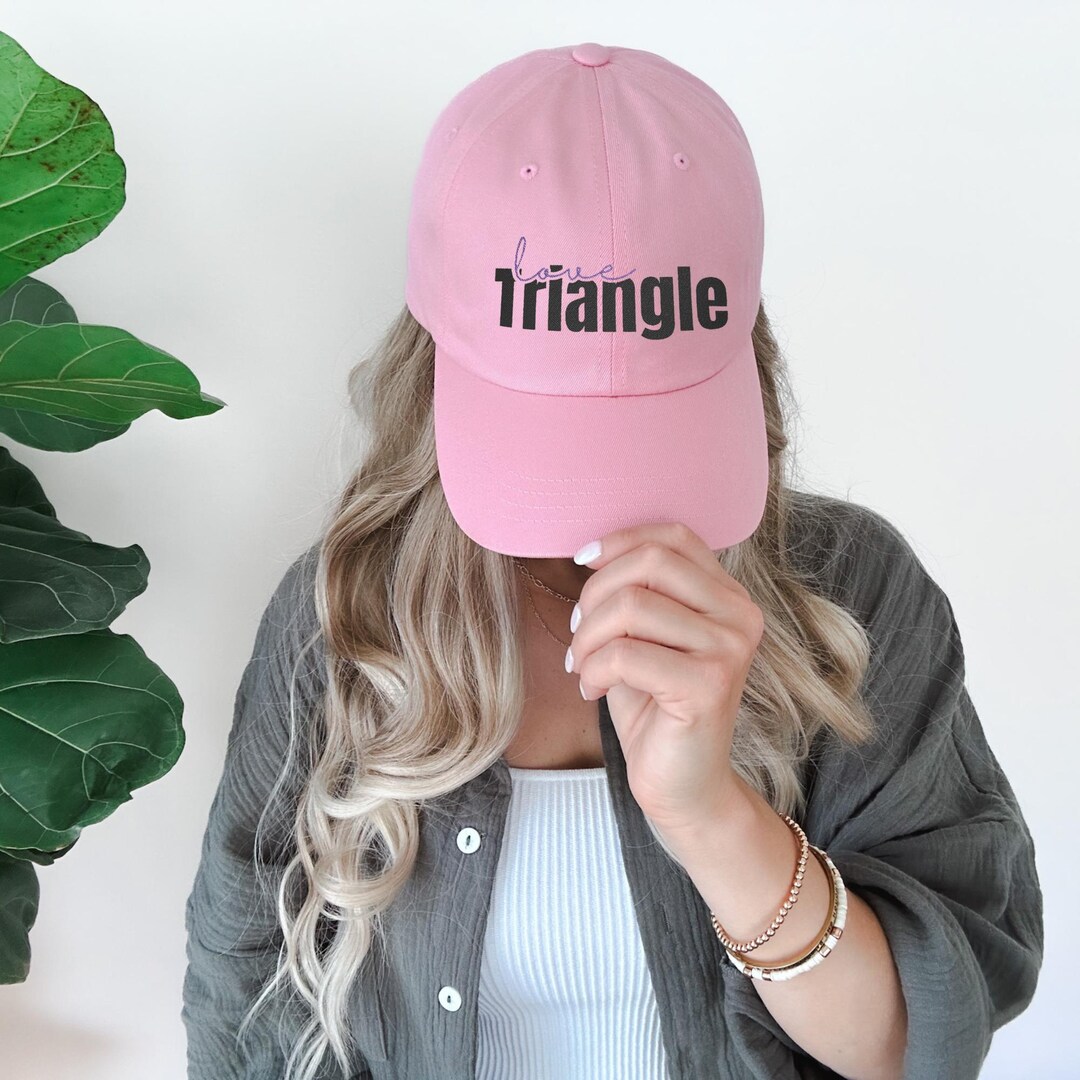 Love Triangle Embroidered Baseball Cap, Book Lover Gift - Etsy