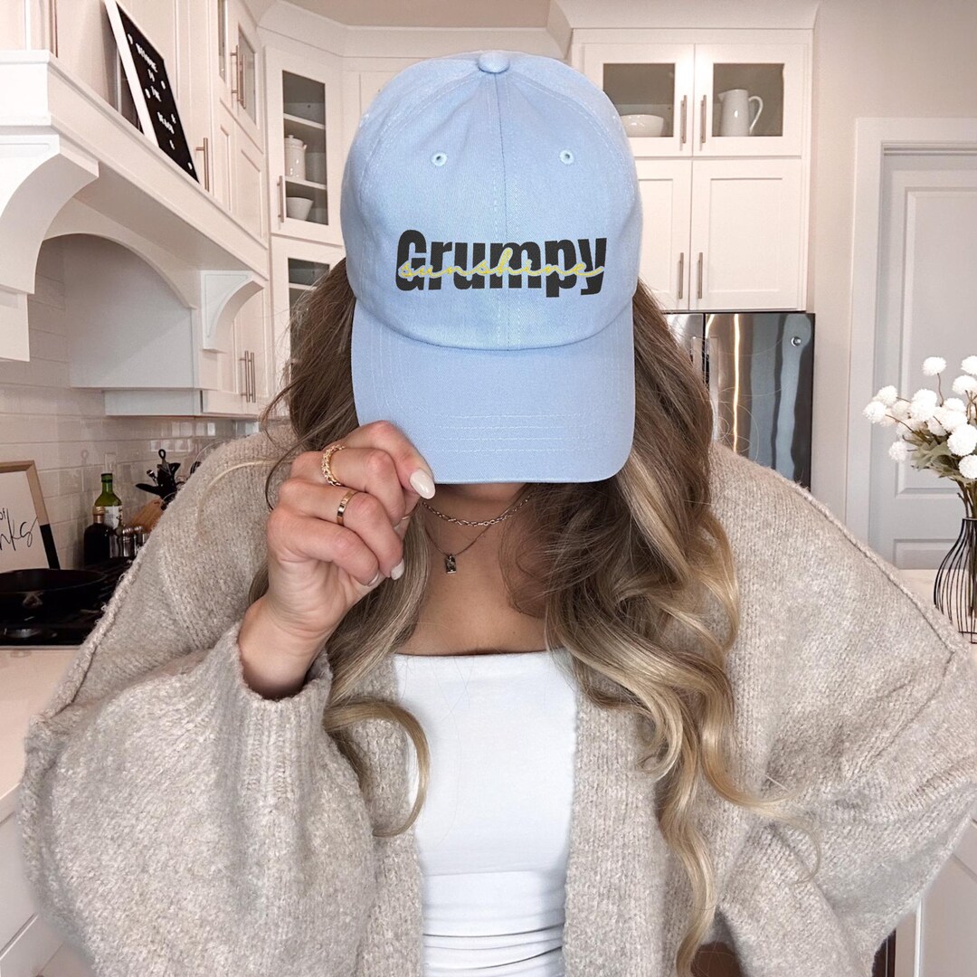 Grumpy Sunshine Embroidered Baseball Hat, Book Lover Cap - Etsy