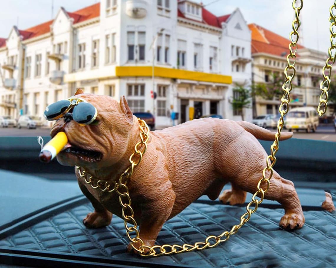 American Bully Dog Dashboard Decor, Ornament Fashion, Ornament Animal ...