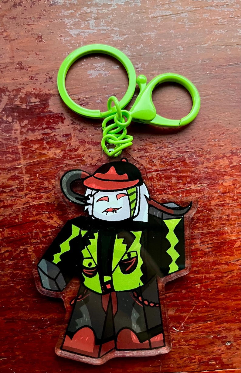 Roblox Blocktales Griefer, Keychain 3''(76.2mm) Double Sided Same ...