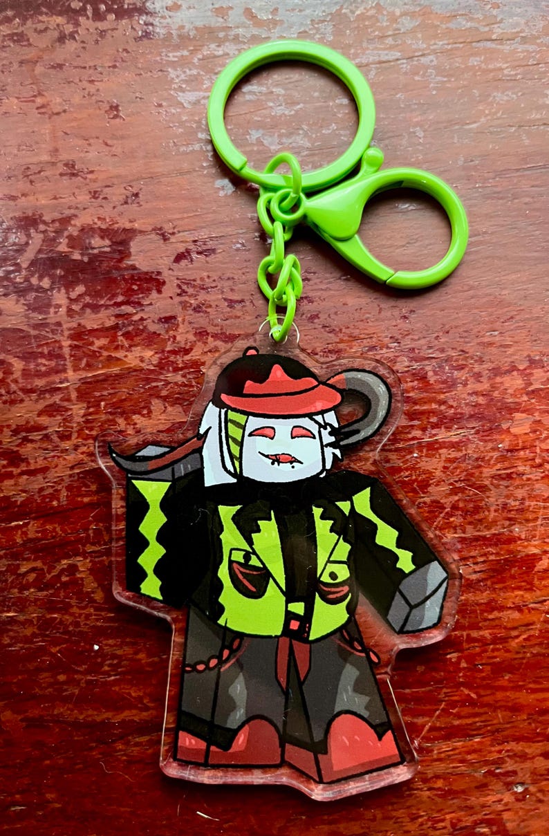Roblox Blocktales Griefer, Keychain 3''(76.2mm) Double Sided Same ...