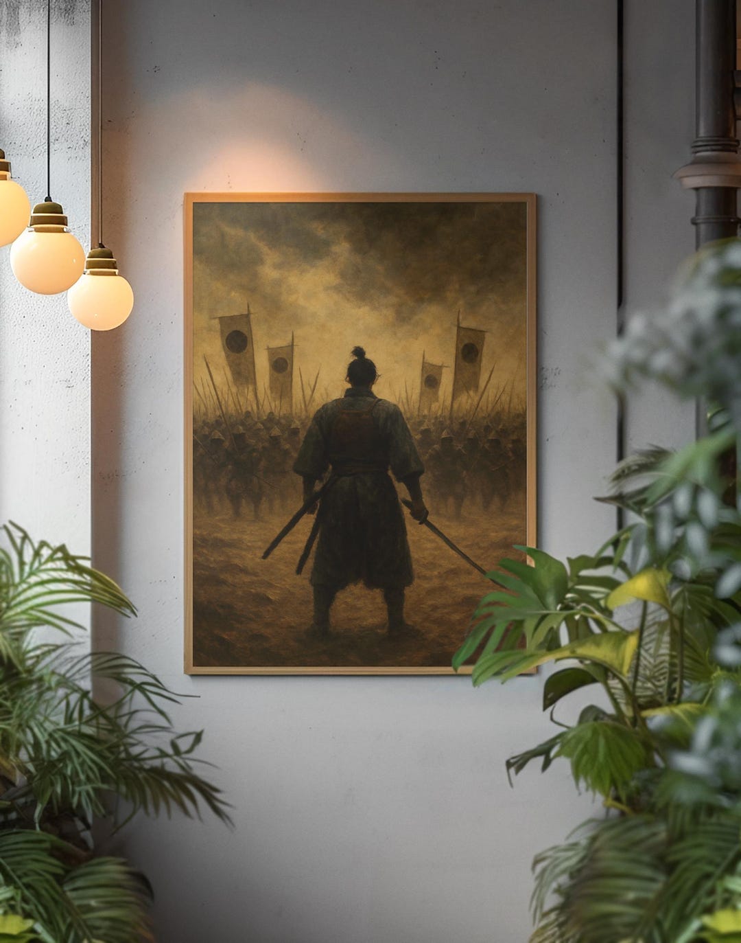 Lone Samurai Facing Army – Epic Japanese Warrior Printable Wall Art ...