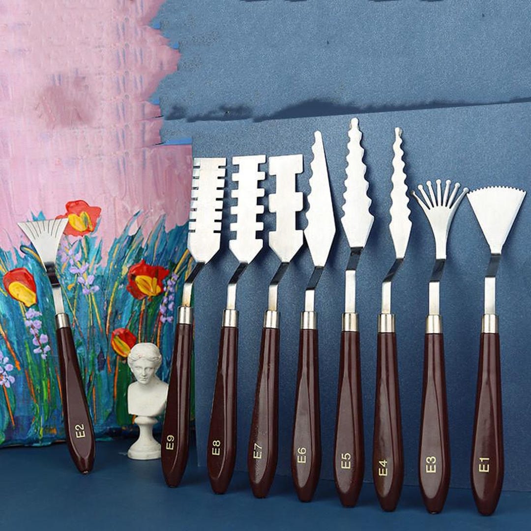 Texture Scraper Palette Knife Special-shaped Craft Tool for Oil ...