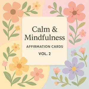 Printable Affirmation Cards Set A – 27 Gentle Pastel Mindfulness Quotes ...