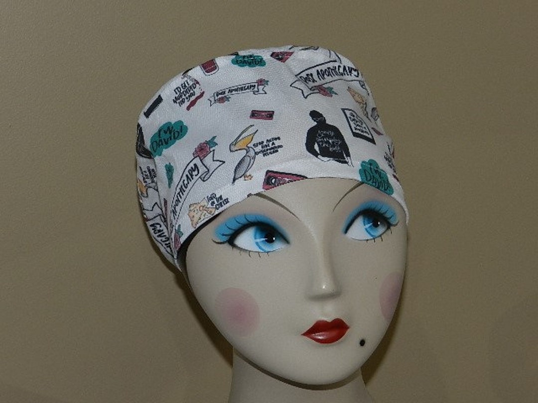 Rose Apothecary European Surgical Scrub Cap With Toggle Food Service ...