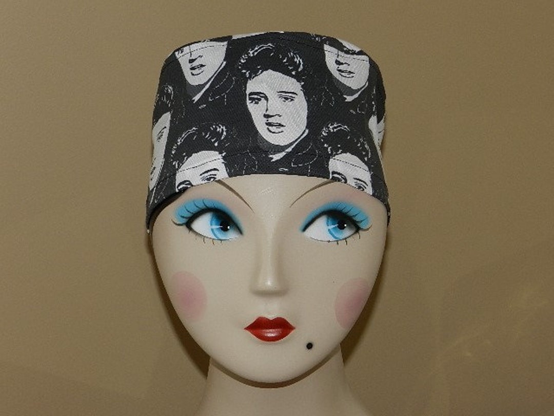 Legendary ELVIS !!!!! European Surgical Scrub Cap With Togglechef Hat ...