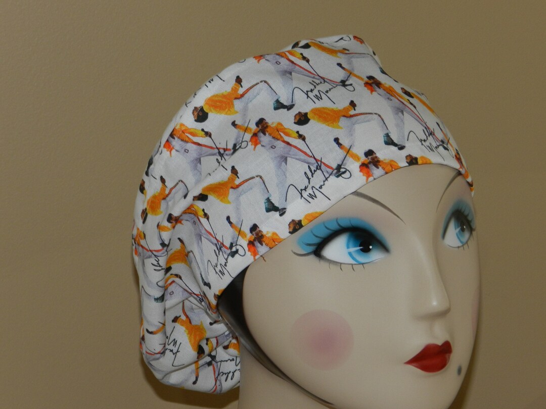 Freddie Mercury Queen European Scrub Cap With Toggle/pediatrics/chemo ...
