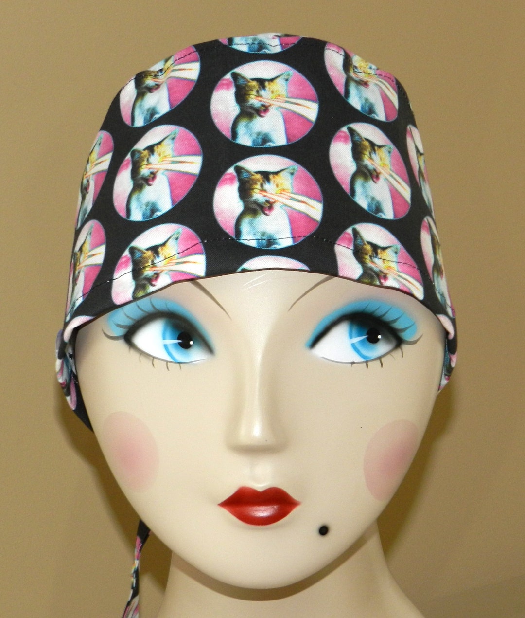 Laser Cat's !!!!! Euro Surgical Scrub Cap With Toggle Food Service Cap ...