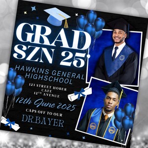 Graduate Flyer, Graduation Party Flyer, Graduation Invitation, College ...
