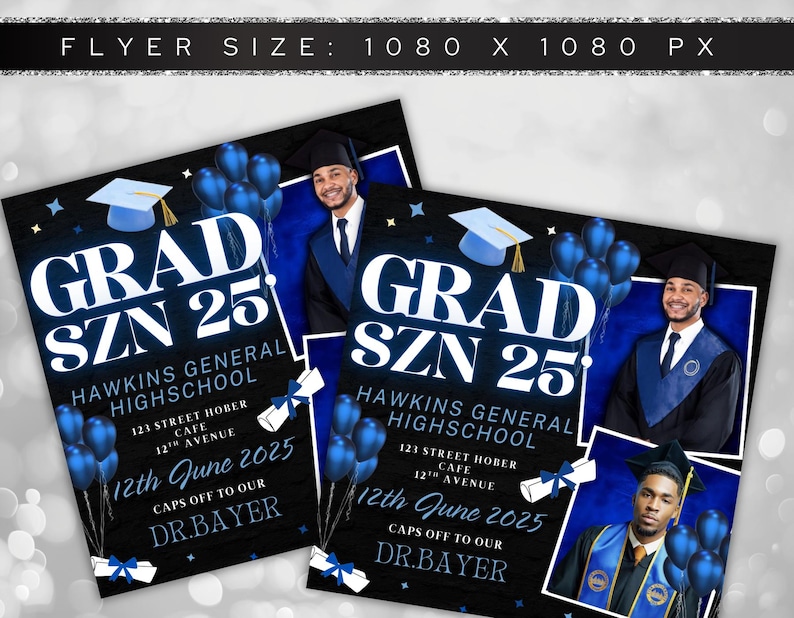 Graduate Flyer, Graduation Party Flyer, Graduation Invitation, College ...