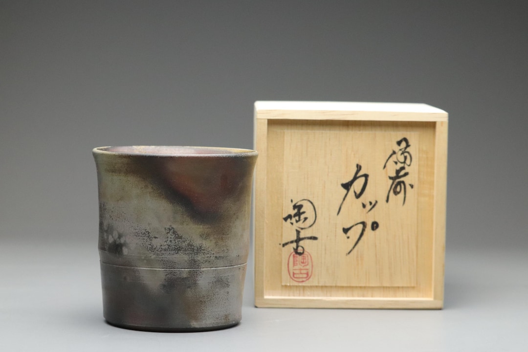 Japan Vintage Bizen Ware Shochu Cup – Japanese Traditional Pottery With ...