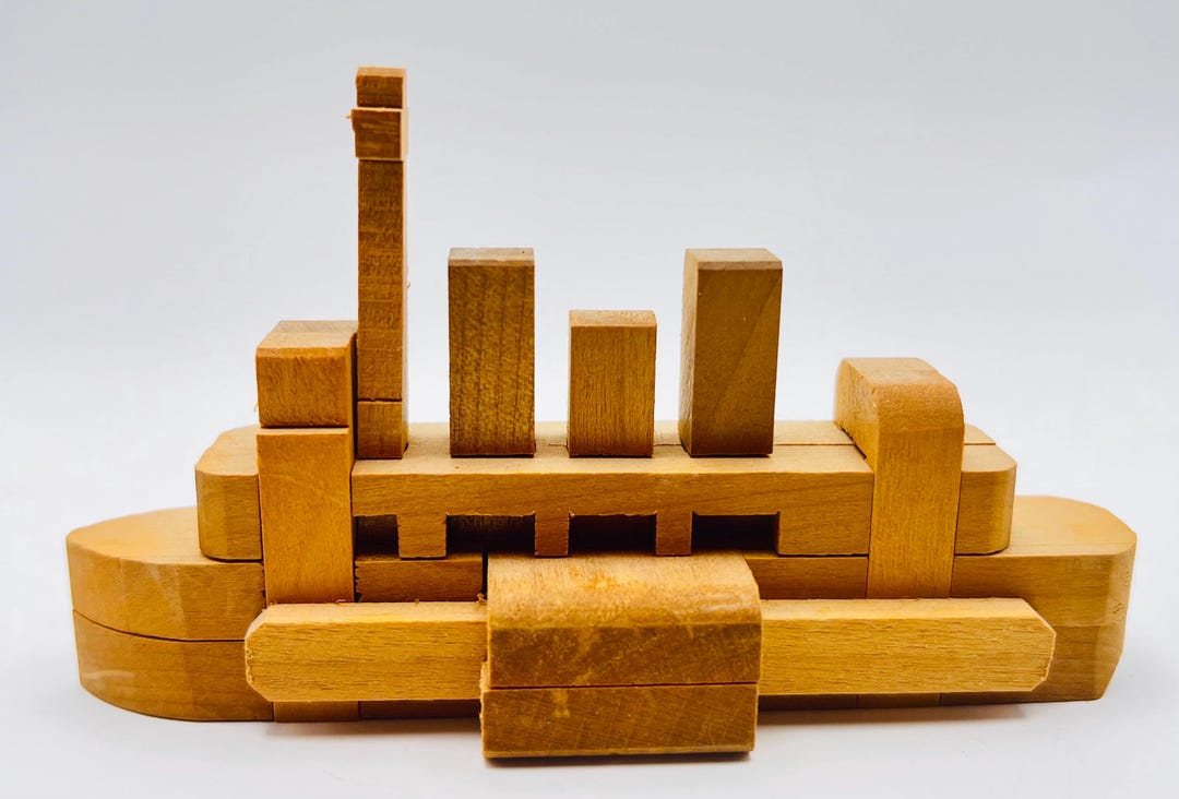 RARE Vintage Japanese Wood Kumiki Puzzle Made in Japan - Woodwork ...