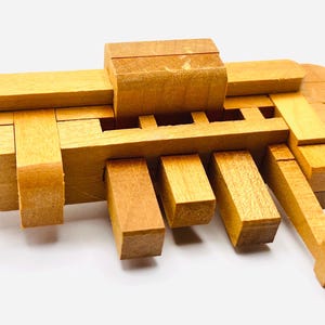 RARE Vintage Japanese Wood Kumiki Puzzle Made in Japan - Woodwork ...