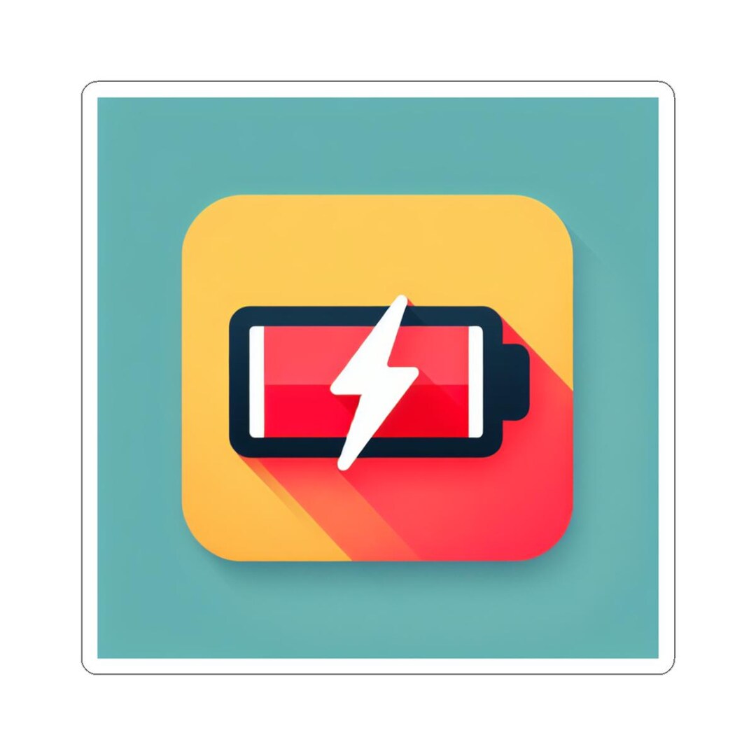 Battery Low-charge Stickers | Fun Laptop Decor, Energizing Gift, Tech ...