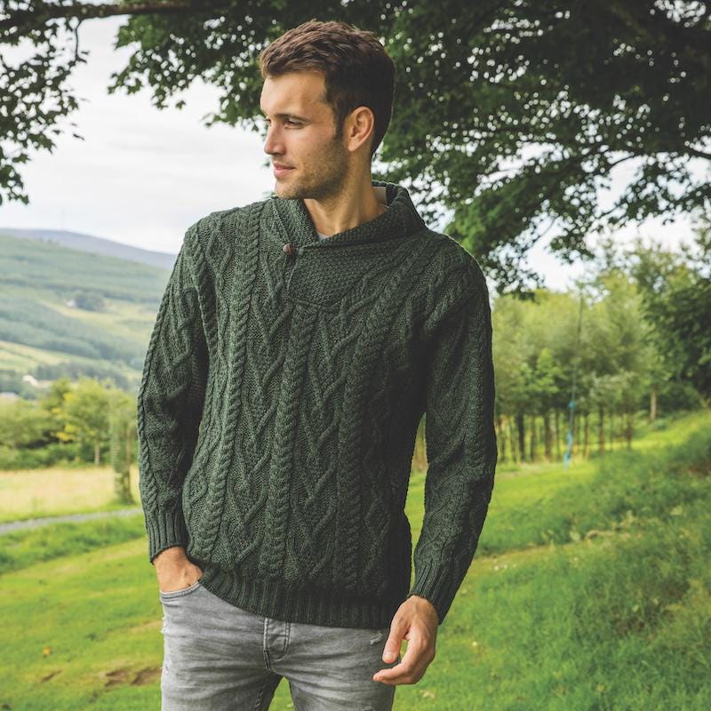 Custom Aran Irish Sweater - Etsy