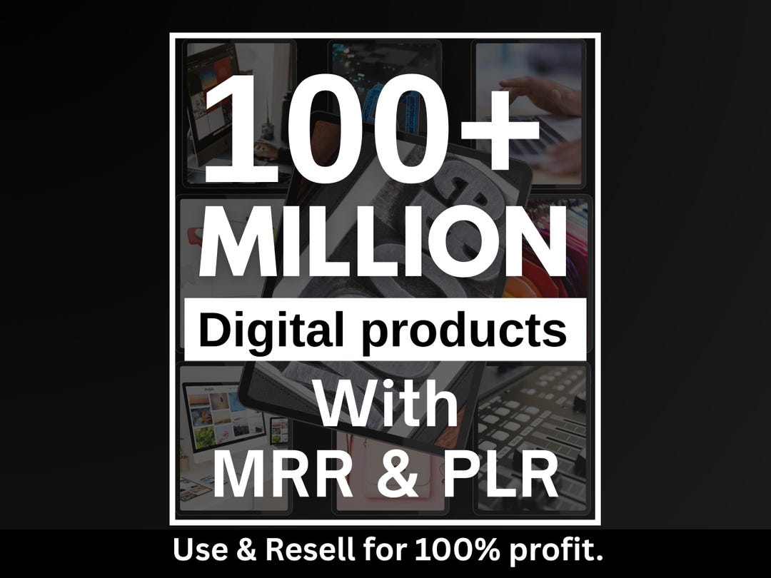 100 Million+ Ultimate PLR MRR Bundle Ideal for Passive Income | Plr Mrr ...