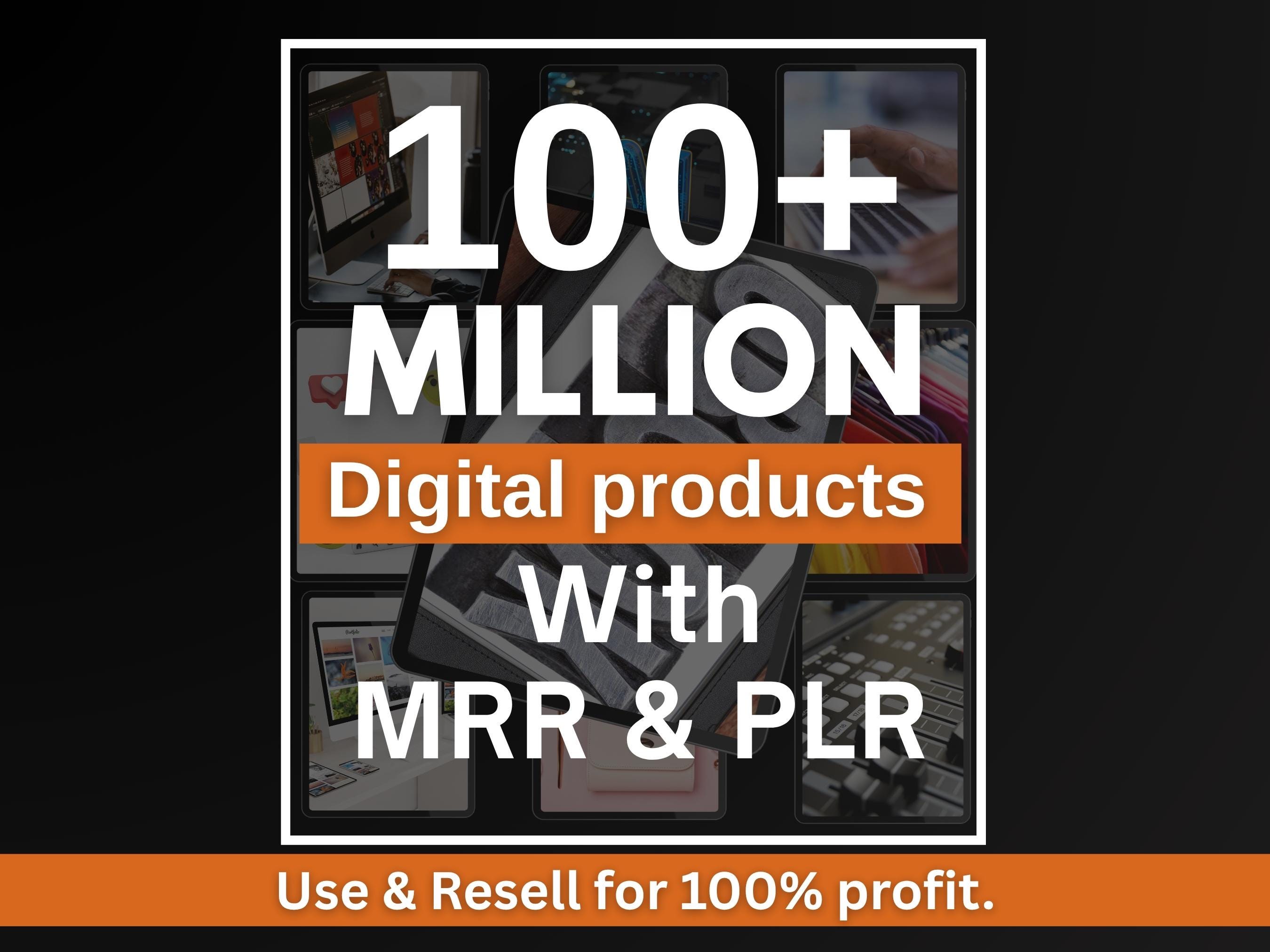 100 Million+ Ultimate PLR MRR Bundle Ideal for Passive Income | Plr Mrr ...