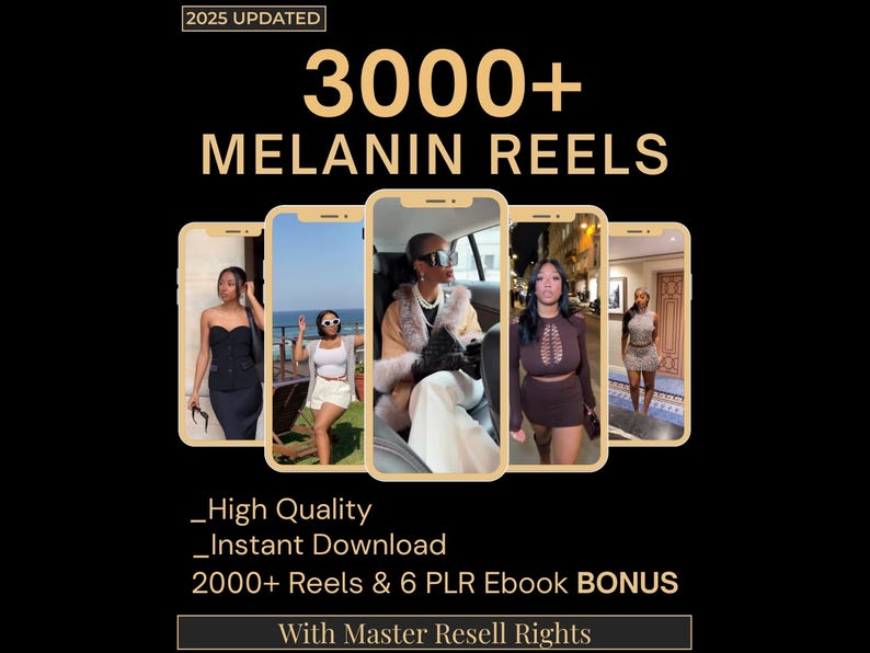 3000+ Melanin Content Bank | Reels Luxury | Classy Luxury Black Women ...