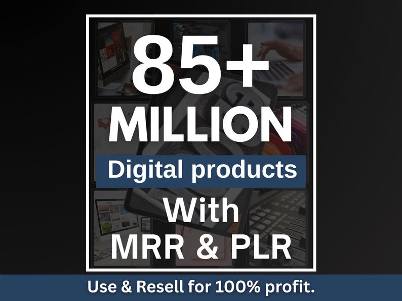 85 Million+ Ultimate PLR MRR Bundle Ideal for Passive Income | Plr Mrr ...