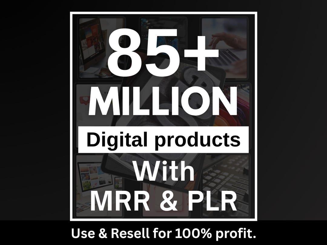 85 Million+ Ultimate PLR MRR Bundle Ideal for Passive Income | Plr Mrr ...