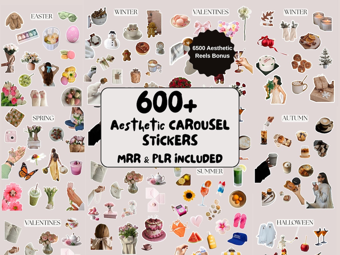 600+ Instagram Trending Carousel Stickers | Canva Editable | | Social ...