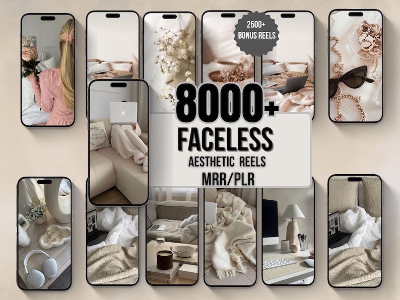 8000+ Faceless Reels | Viral Aesthetic Videos | Digital Marketing ...