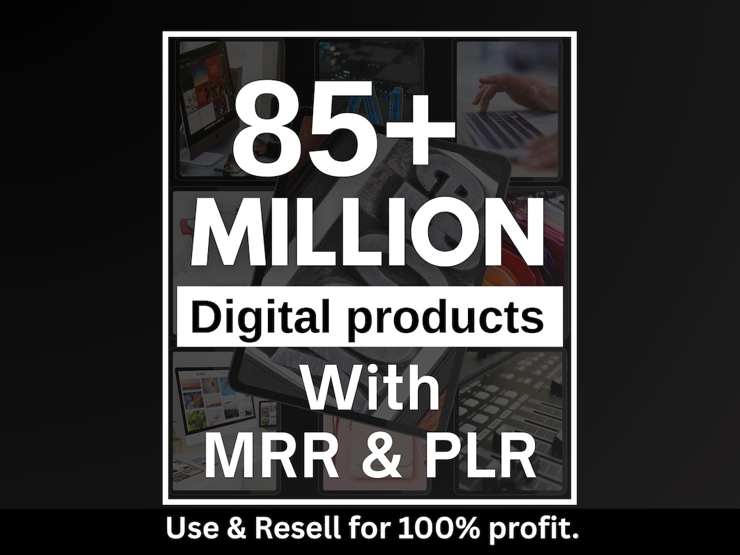 Pacchetto PLR MRR definitivo da 85 milioni, ideale per reddito passivo ...