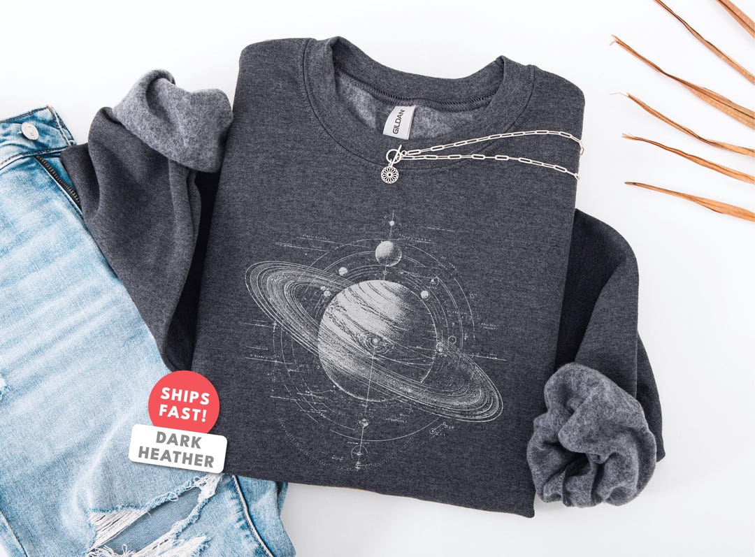 Solar System Sweatshirt: NASA Space Vintage Sweater - Etsy