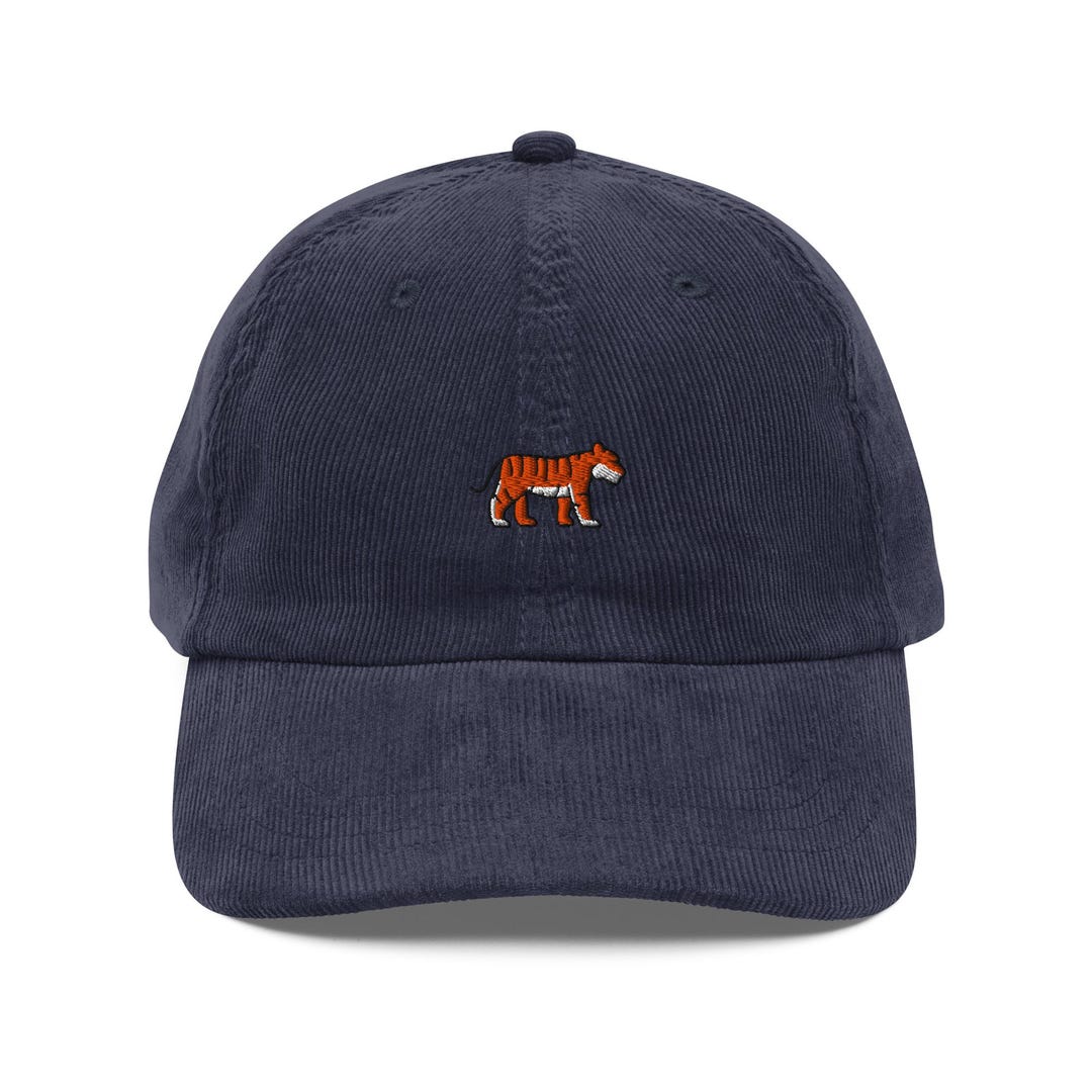 Embroidered Tiger Hat, Retro Tiger Hat, Vintage Corduroy Cap, Gift for ...