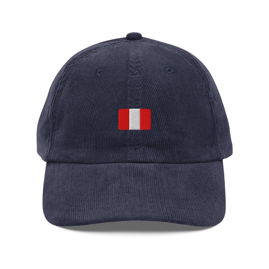 Peru Flag Baseball Cap, Gift for Peru Flag Lovers, Cute Peru Corduroy ...