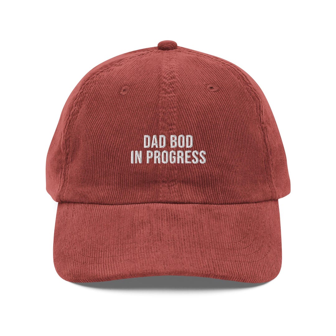 Dad Bod Corduroy Baseball Cap, Embroidered Vintage Style - Etsy